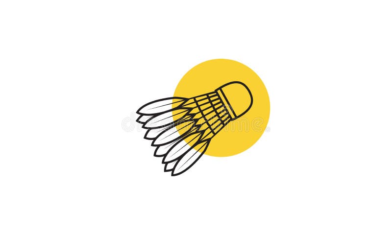 Shuttlecock Jump Lines Logo Symbol Vector Icon Illustration Graphic ...