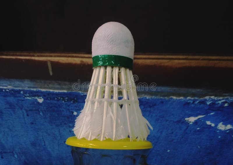 Shuttlecock Mini on the Glass Stock Photo - Image of badminton, mini ...