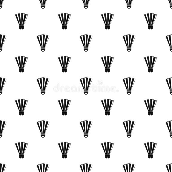 Shuttlecock Pattern, Simple Style Stock Illustration - Illustration of ...