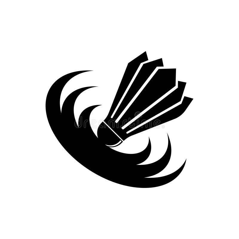 Shuttlecock and Racket Icon,logo Illustration Design Stock Vector ...