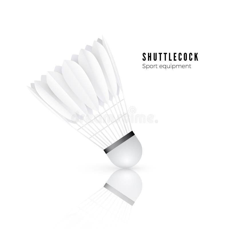 Realistic Shuttlecock Stock Illustrations – 180 Realistic Shuttlecock ...