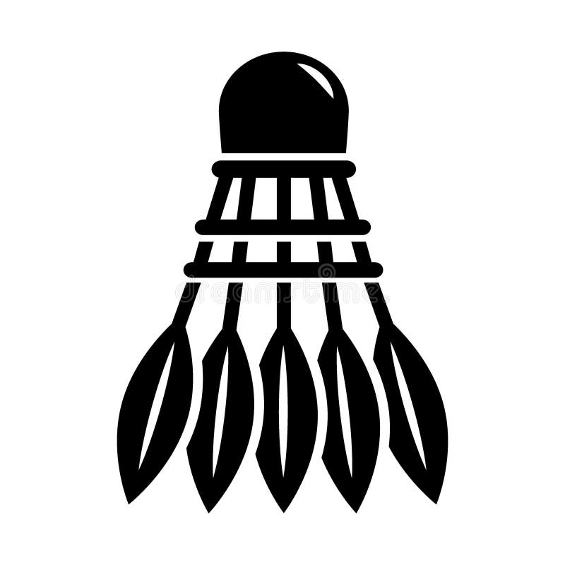 Shuttlecock badminton icon stock vector. Illustration of abstract ...