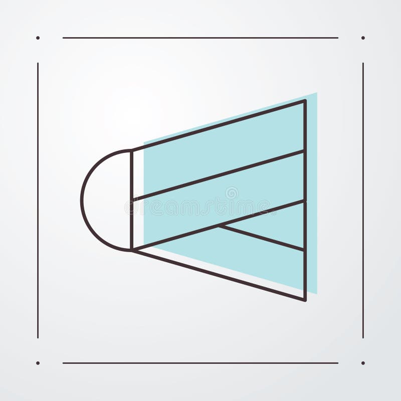 Shuttlecock. Vector Illustration Decorative Design Stock Vector ...