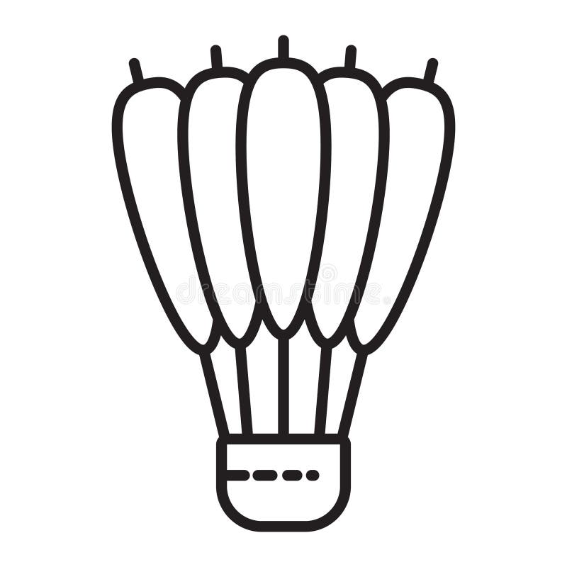Shuttlecock. Vector Illustration Decorative Design Stock Vector ...