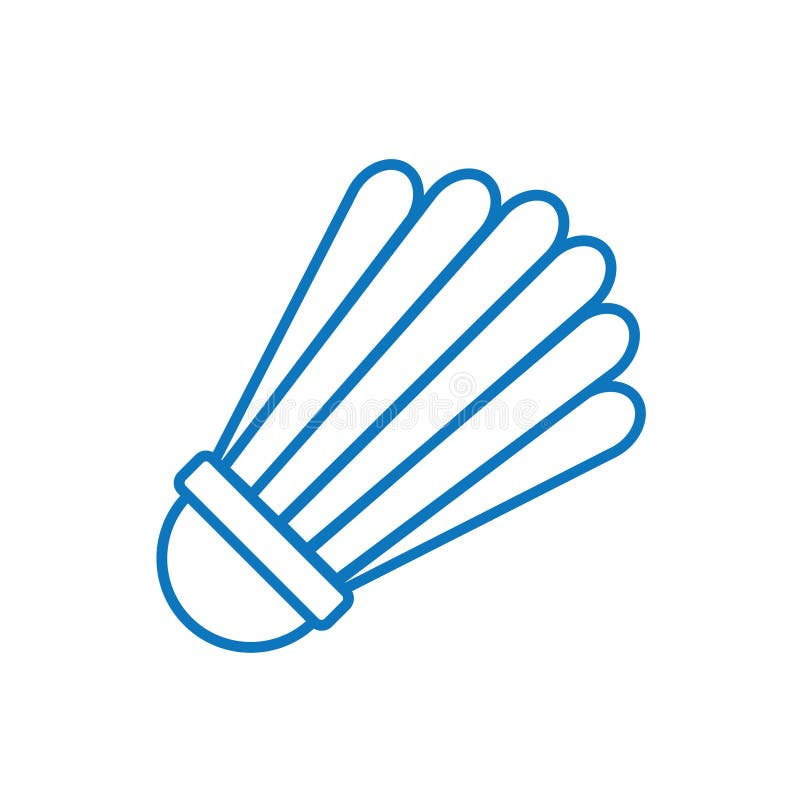 Shuttlecock. Vector Illustration Decorative Design Stock Vector ...