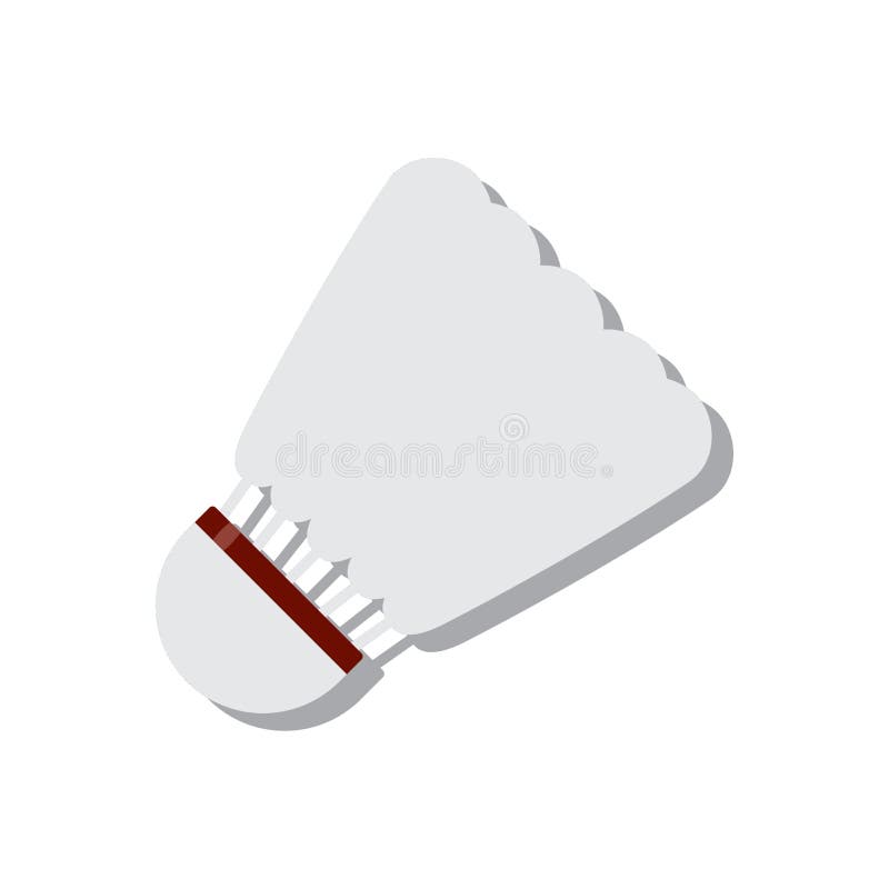 Shuttlecock. Vector Illustration Decorative Design Stock Vector ...