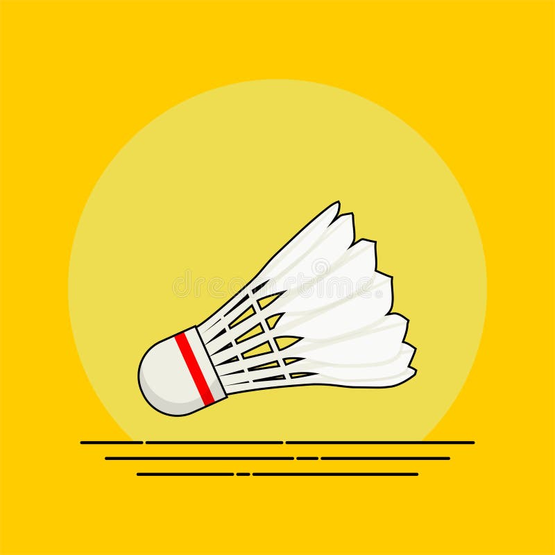Shuttlecock Vector Illustration Stock Illustration - Illustration of ...