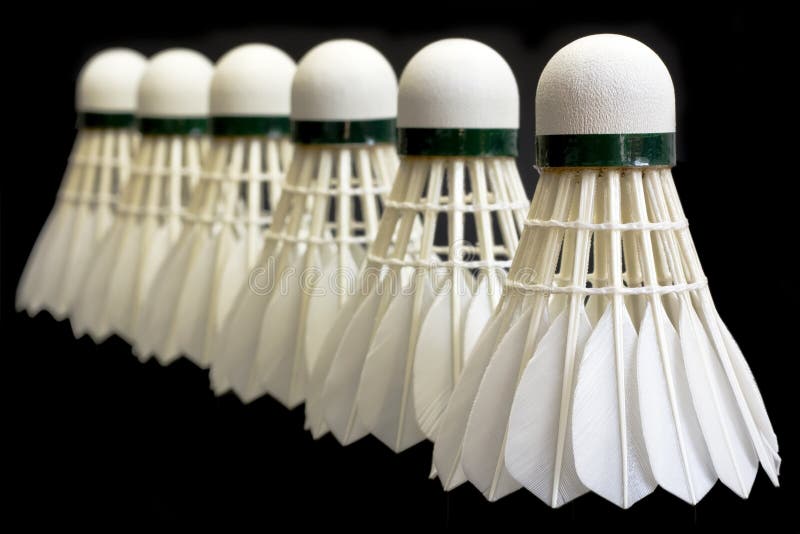 Shuttlecocks stock image. Image of isolated, objects, leisure - 9856545