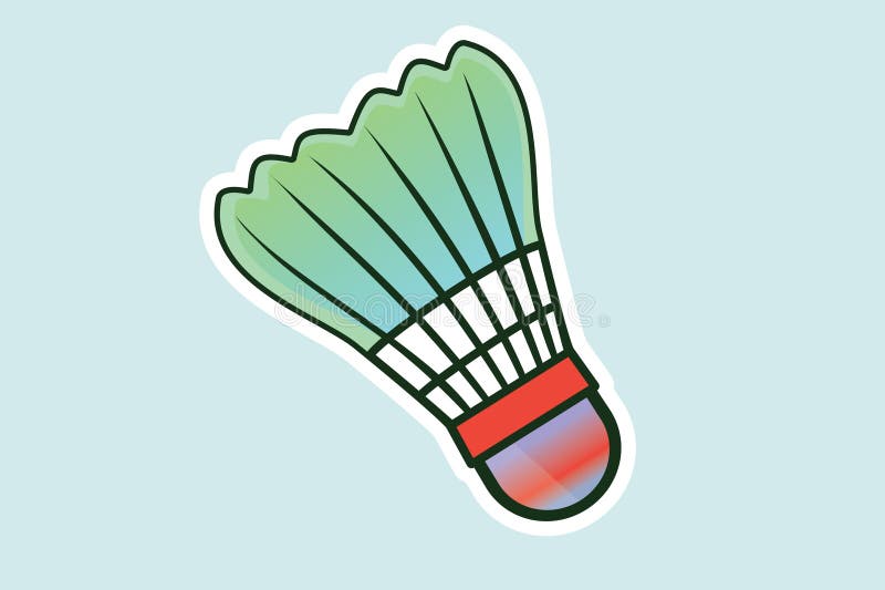 Shuttlecocks Splash Badminton Vector, Badminton Logo Sticker Design ...