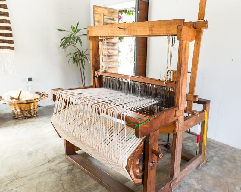 Shuttleless loom stock image. Image of handwork, manual - 59973273