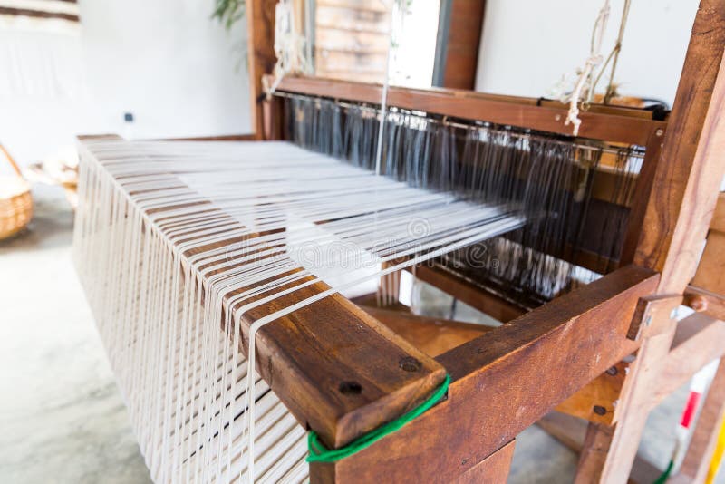 Shuttleless loom stock image. Image of handwork, manual - 59973273