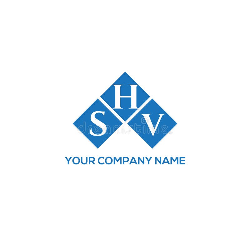 SHV Letter Logo Design on WHITE Background. SHV Creative Initials ...