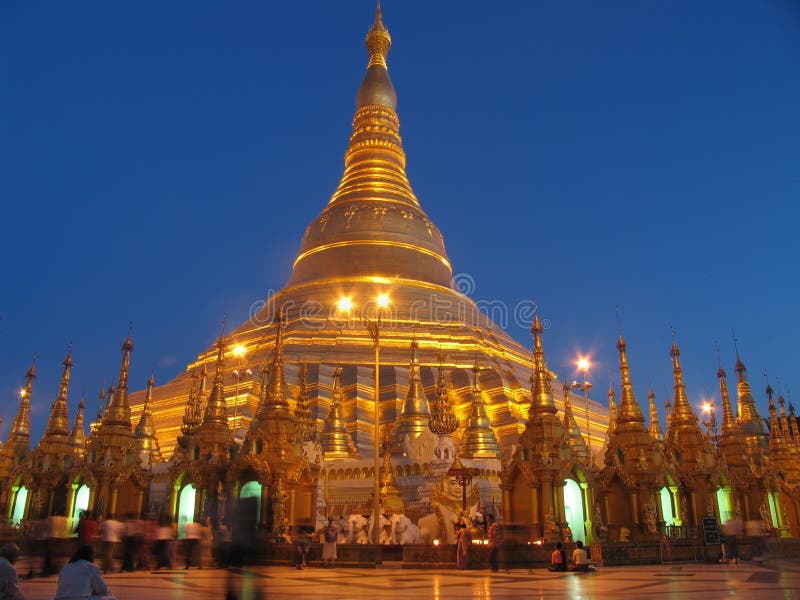 Shwedagon Pagoda stock photo. Image of myanmar, colorful - 433832