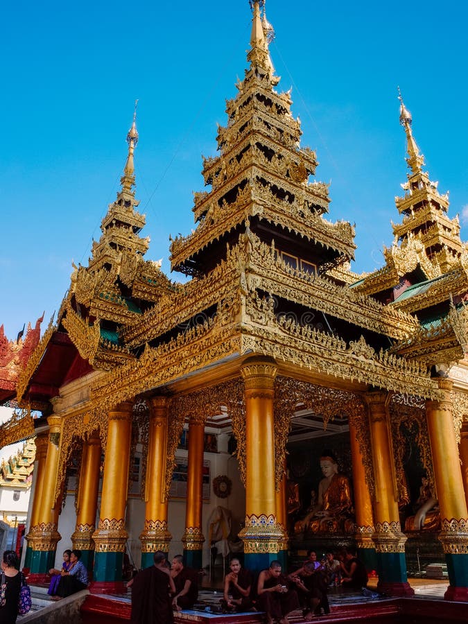Shwedagon-Pagode-Yangon-Myanmar Redaktionelles Bild - Bild von asien ...