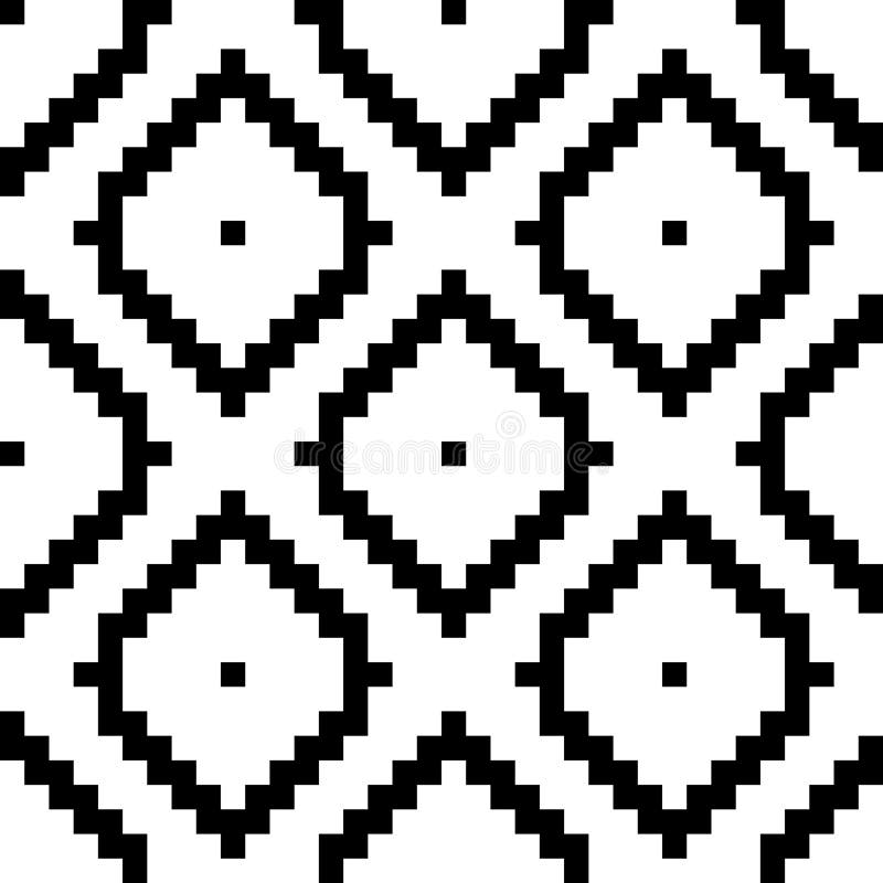 Shweshwe African Seamless Pattern. Repeating Abstract Shwe Black ...