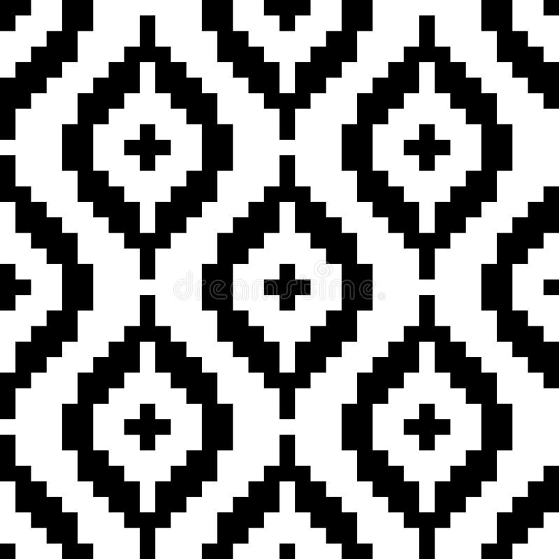 Shweshwe African Seamless Pattern. Repeating Abstract Shwe Black ...