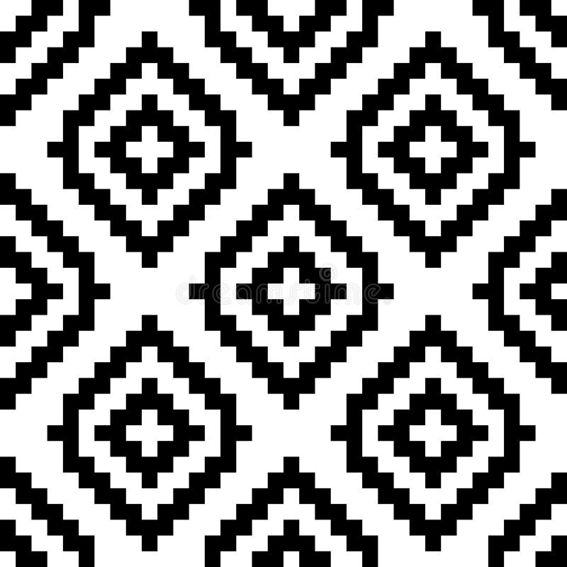 Shweshwe African Seamless Pattern. Repeating Abstract Shwe Black ...
