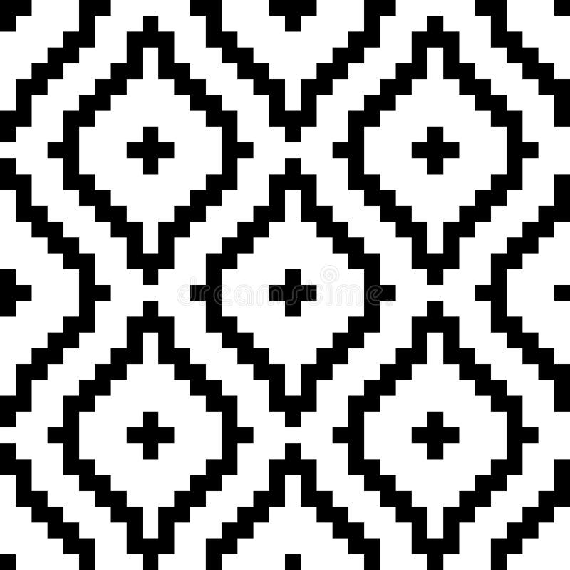 Shweshwe African Seamless Pattern. Repeating Abstract Shwe Black ...