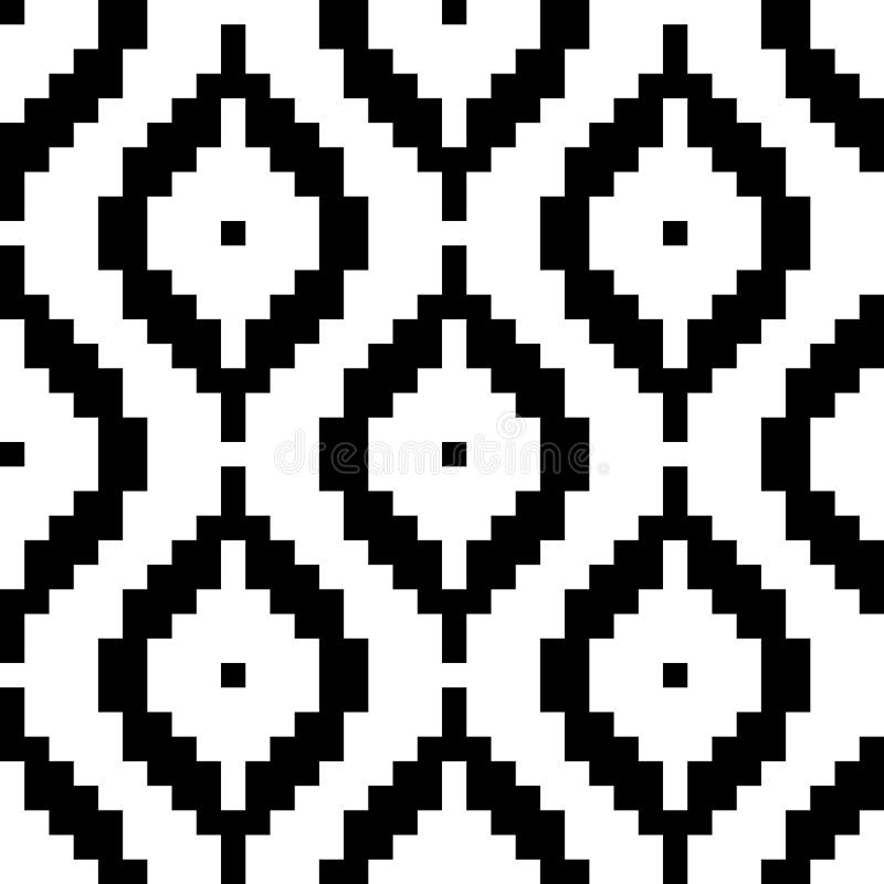 Shweshwe African Seamless Pattern. Repeating Abstract Shwe Black White ...