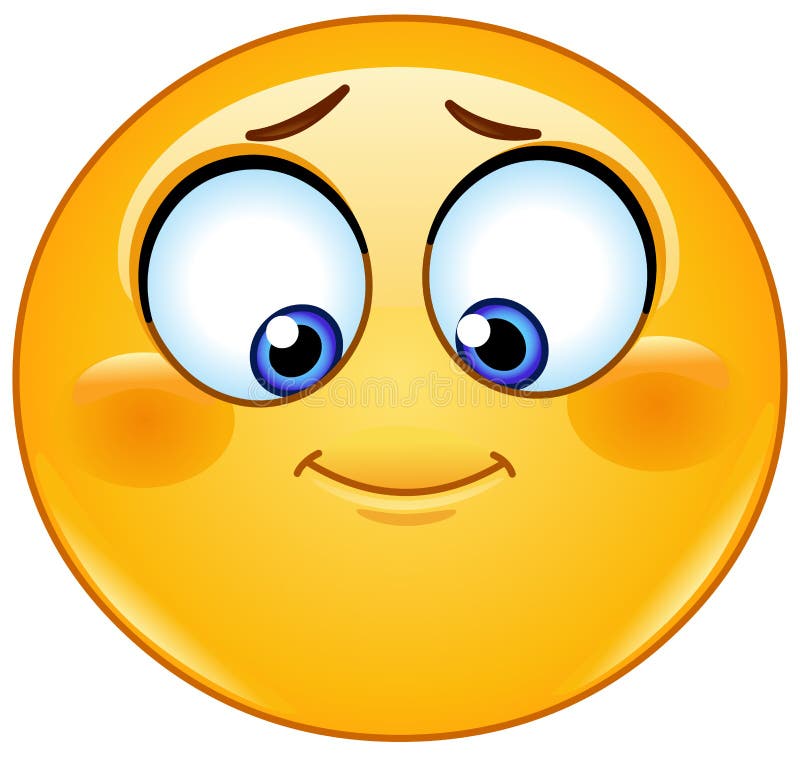 Embarrassed emoticon stock vector. Illustration of caught - 32339475