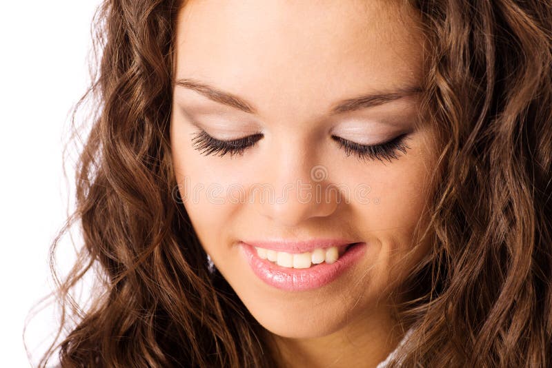 Shy Girl stock photo. Image of positivity, smiling, caucasian - 14491106