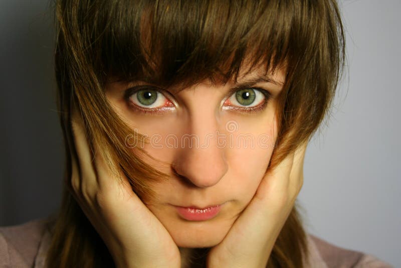 Hesitant Teen Girl stock photo. Image of look, distant - 1862362