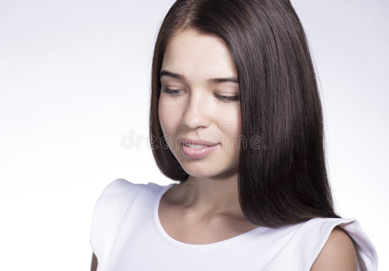 Young Pretty Shy Girl Head Down Stock Photos - Free & Royalty-Free ...