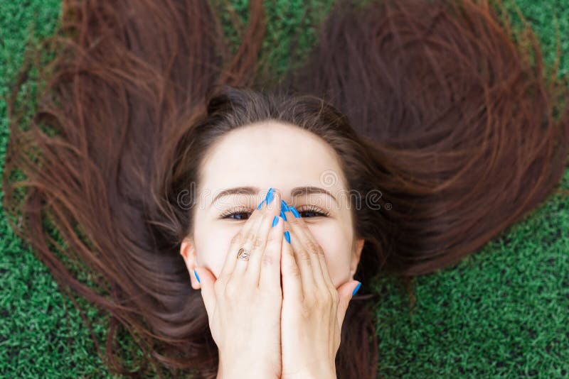 Shy girl stock image. Image of cute, sphere, clothing - 63095707