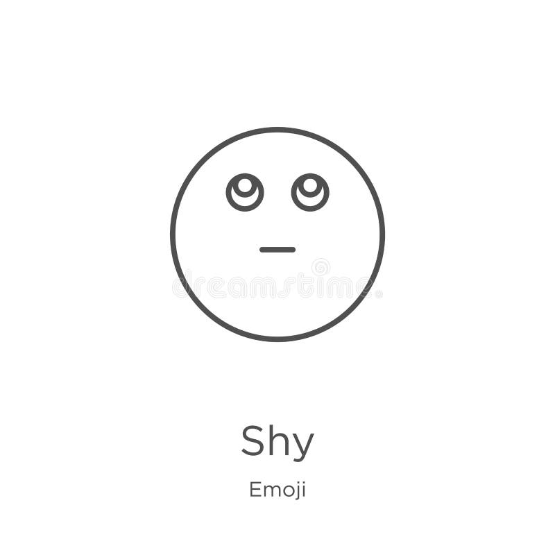 Line Emoticon Sticker Shy