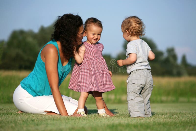 Two babies talking stock photo. Image of childhood, care - 7433336