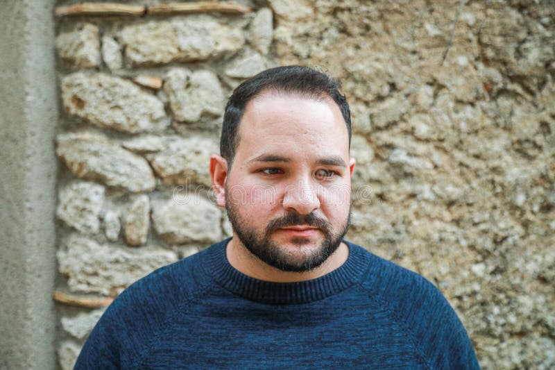 Shy Man Feeling Sad Outdoor Stock Image - Image of timid, concerned ...