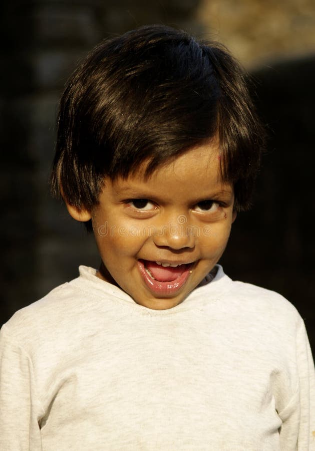 Shy Smile stock photo. Image of small, nepali, shyly - 22844676
