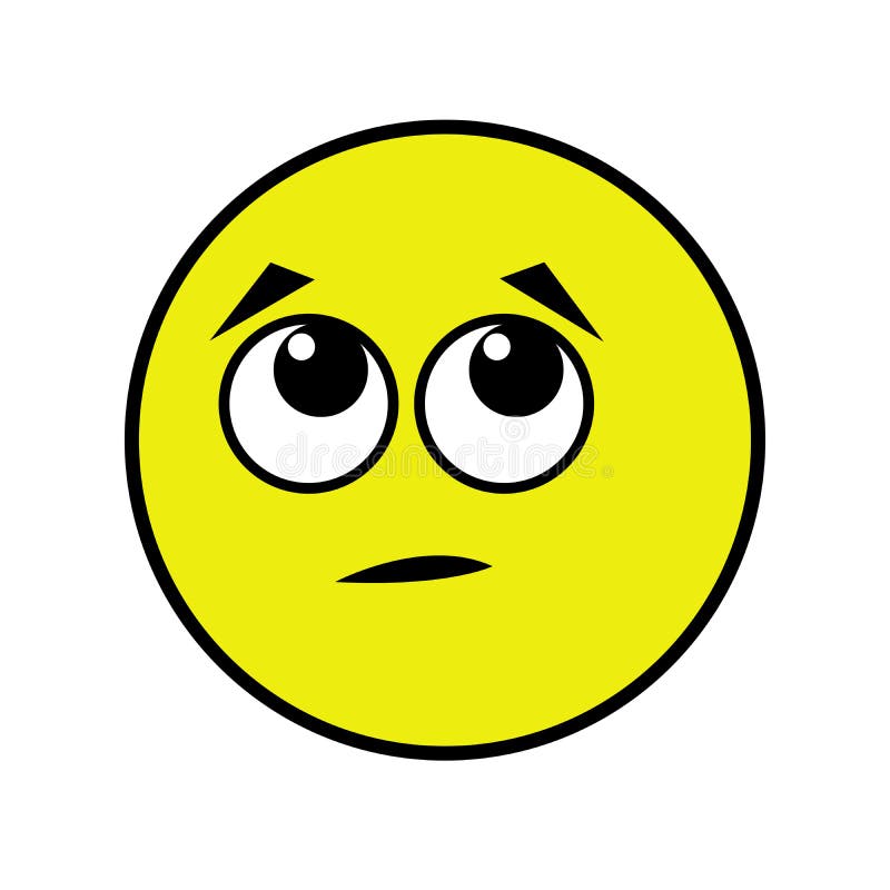 Shy Smiley on White Background Stock Vector - Illustration of isolated ...