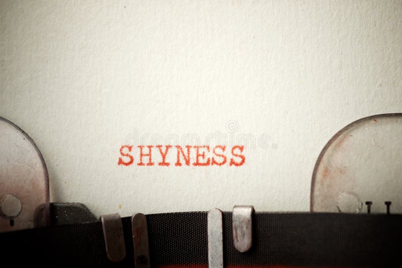 Shyness concept view stock photo. Image of typed, caution - 321638100