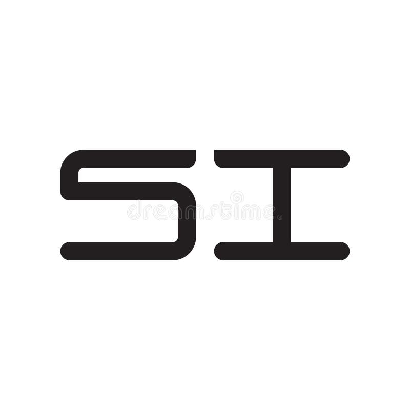 Si Initial Letter Vector Logo Icon Stock Vector - Illustration of ...