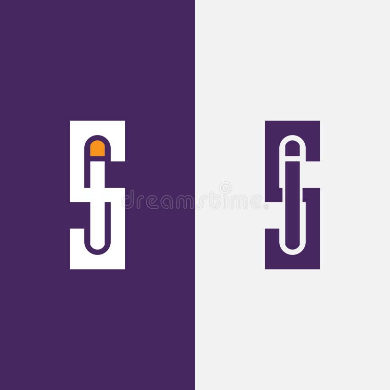 SI - Initials or Logo. I and S Monogram. Logotype. Vector Design ...
