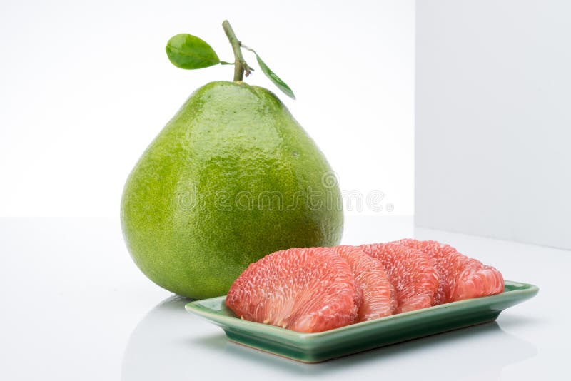 Siam Ruby Pomelo Fruit stock image. Image of sliced, fruit - 76466313