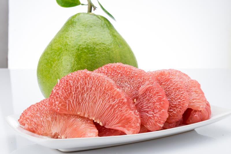 Siam Ruby Pomelo Fruit stock image. Image of color, isolated - 76466373