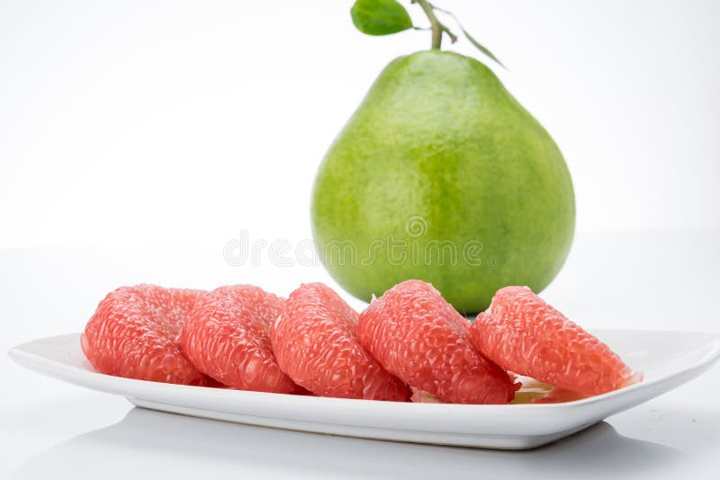 Siam Ruby Pomelo Fruit stock photo. Image of ripe, ruby - 76466408