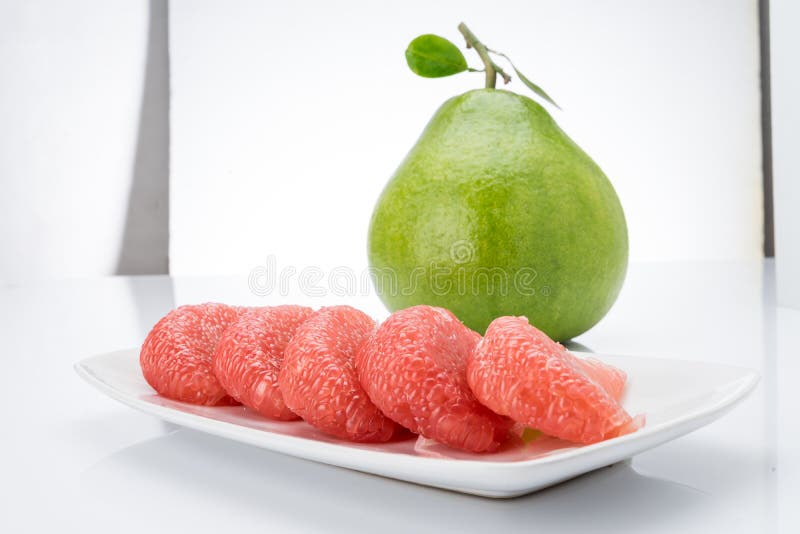 Siam Ruby Pomelo Fruit stock image. Image of object, natural - 76466593