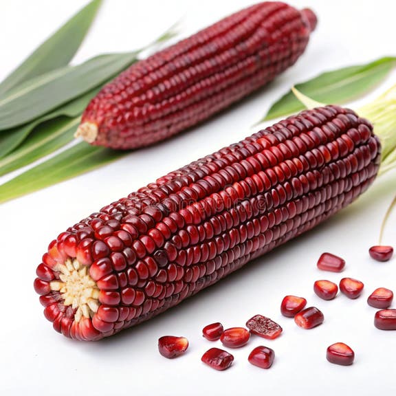 Siam Ruby Queen Thai Red Corn Stock Illustration - Illustration of detoxifying, vitaminrich ...