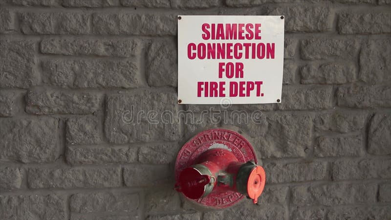 Siamese Connection for Fire Dept Department Writing Caption Text Square ...