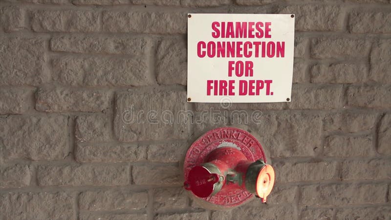 Siamese Connection for Fire Dept Department Writing Caption Text Square ...