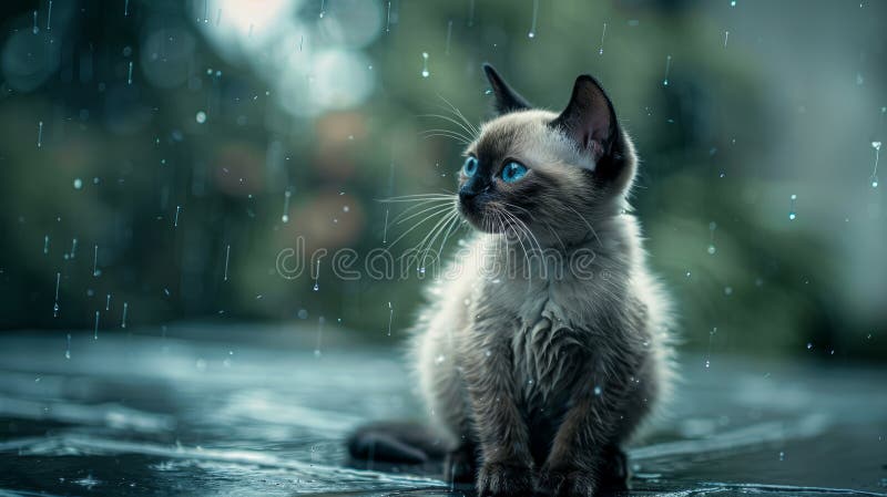 Siamese Kitten Rain Stock Photos - Free & Royalty-Free Stock Photos ...