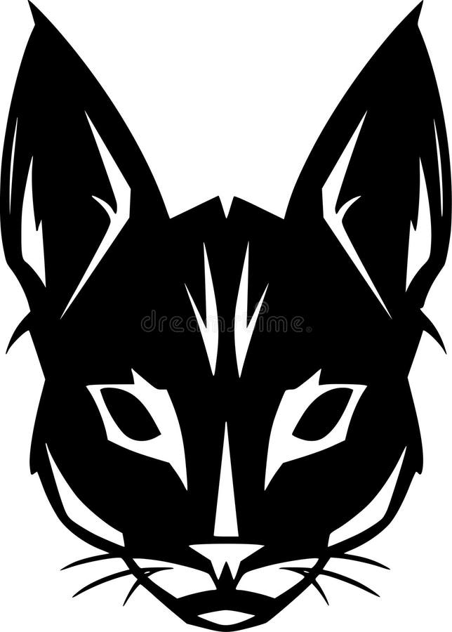 Siamese - Minimalist and Flat Logo - Vector Illustration Stock ...