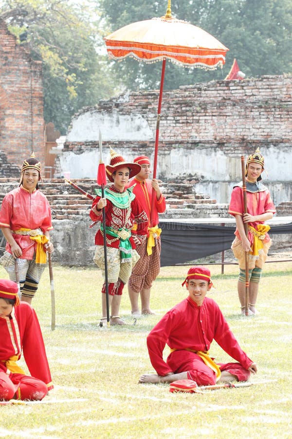 Siamese Soldiers Traditional Show Editorial Photography - Image of ...