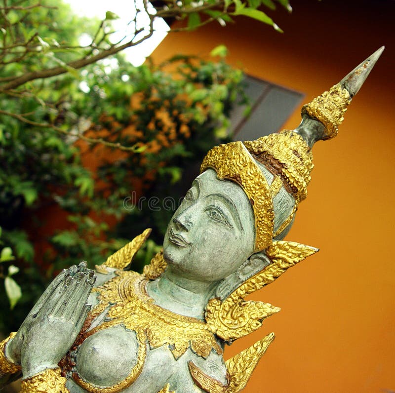 Siamese statue stock image. Image of greetings, enlighten - 5741561