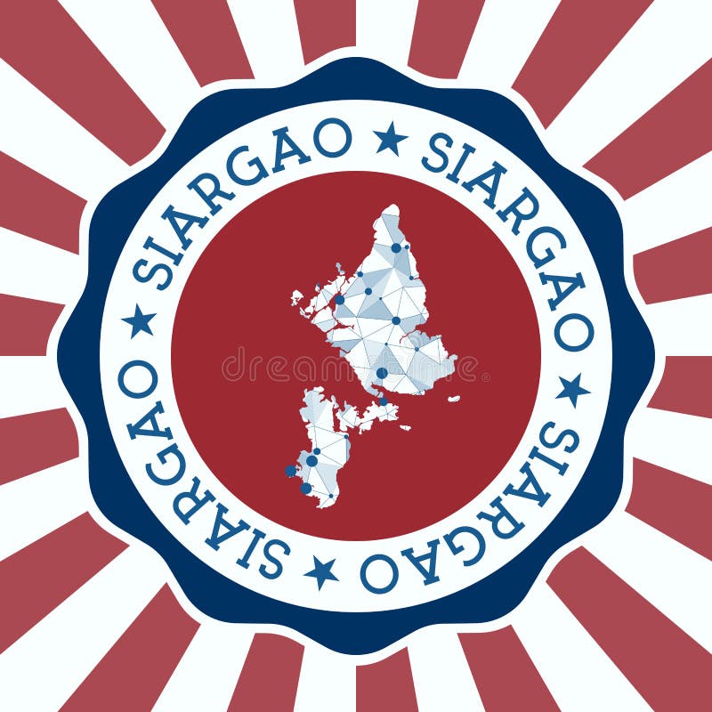 Siargao Logo. Map of Siargao with Island Name and. Stock Vector ...