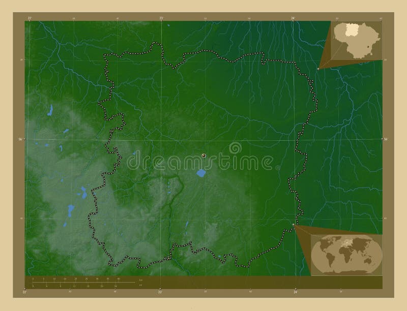 Siauliai, Lithuania. Physical. Capital Stock Illustration ...