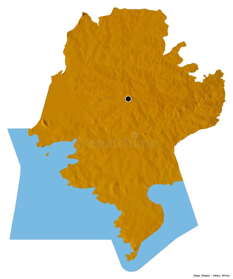 Siaya County Republic of Kenya, Nyanza Province Map Vector Illustration ...